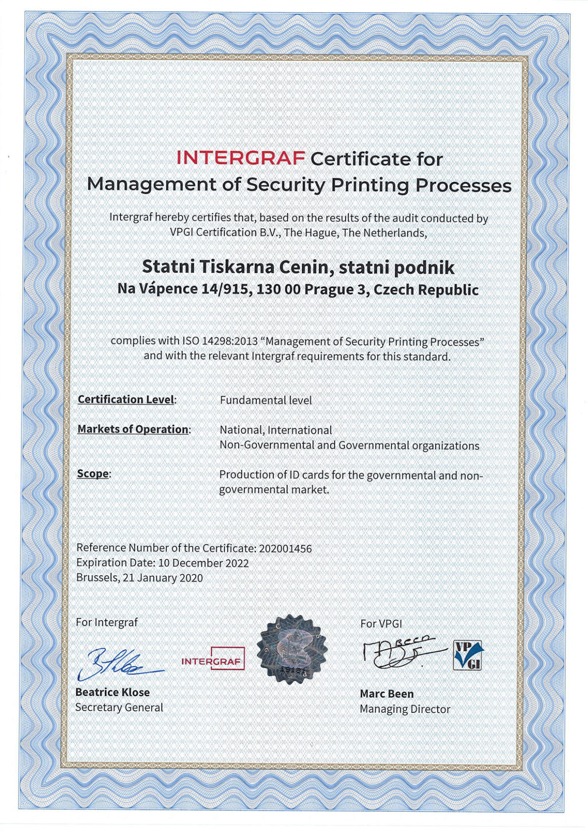 Normy ISO - Státní tiskárna cenin